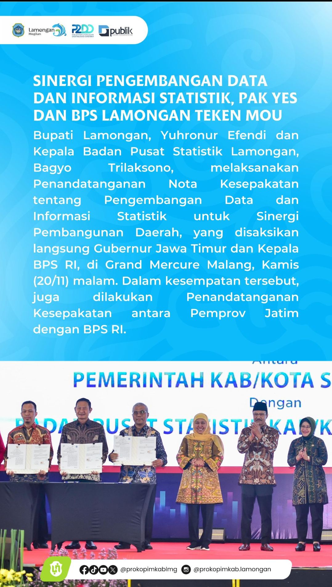 SINERGI PENGEMBANGNA DATA DAN INFORMASI STATISTIK PAK YES DAN BPS ...