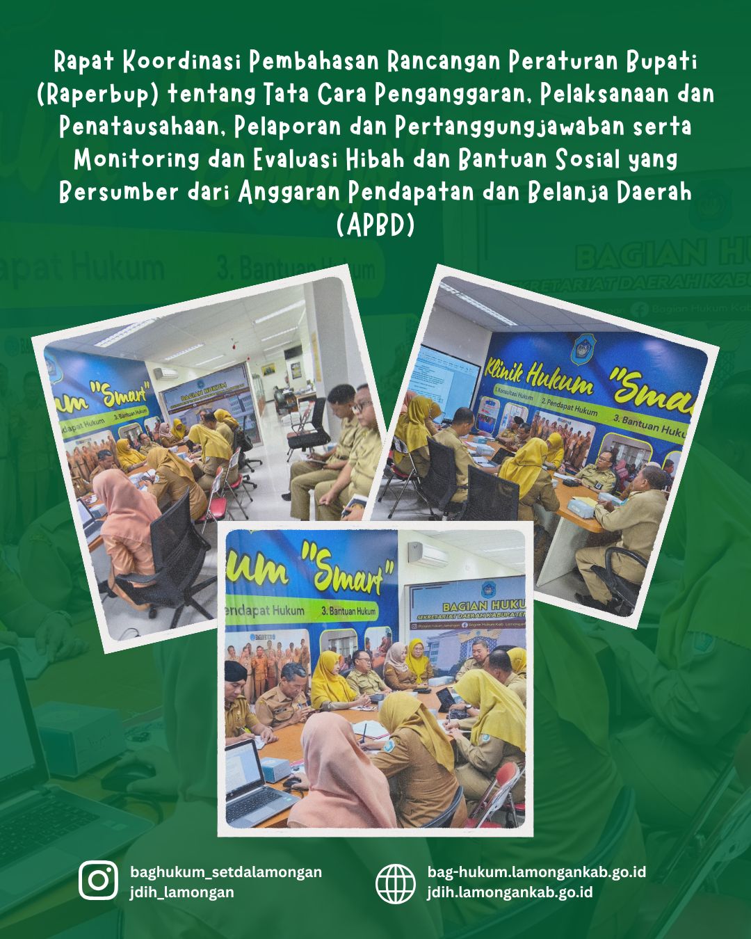 Rapat Koordinasi Pembahasan Rancangan Peraturan Bupati (Raperbup ...