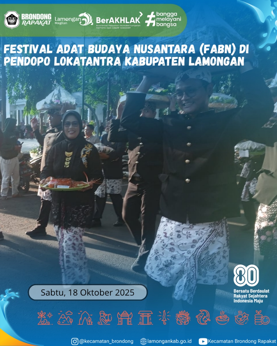 FESTIVAL ADAT BUDAYA NUSANTARA (FABN) DI PENDOPO LOKATANTRA KABUPATEN LAMONGAN | Kecamatan ...