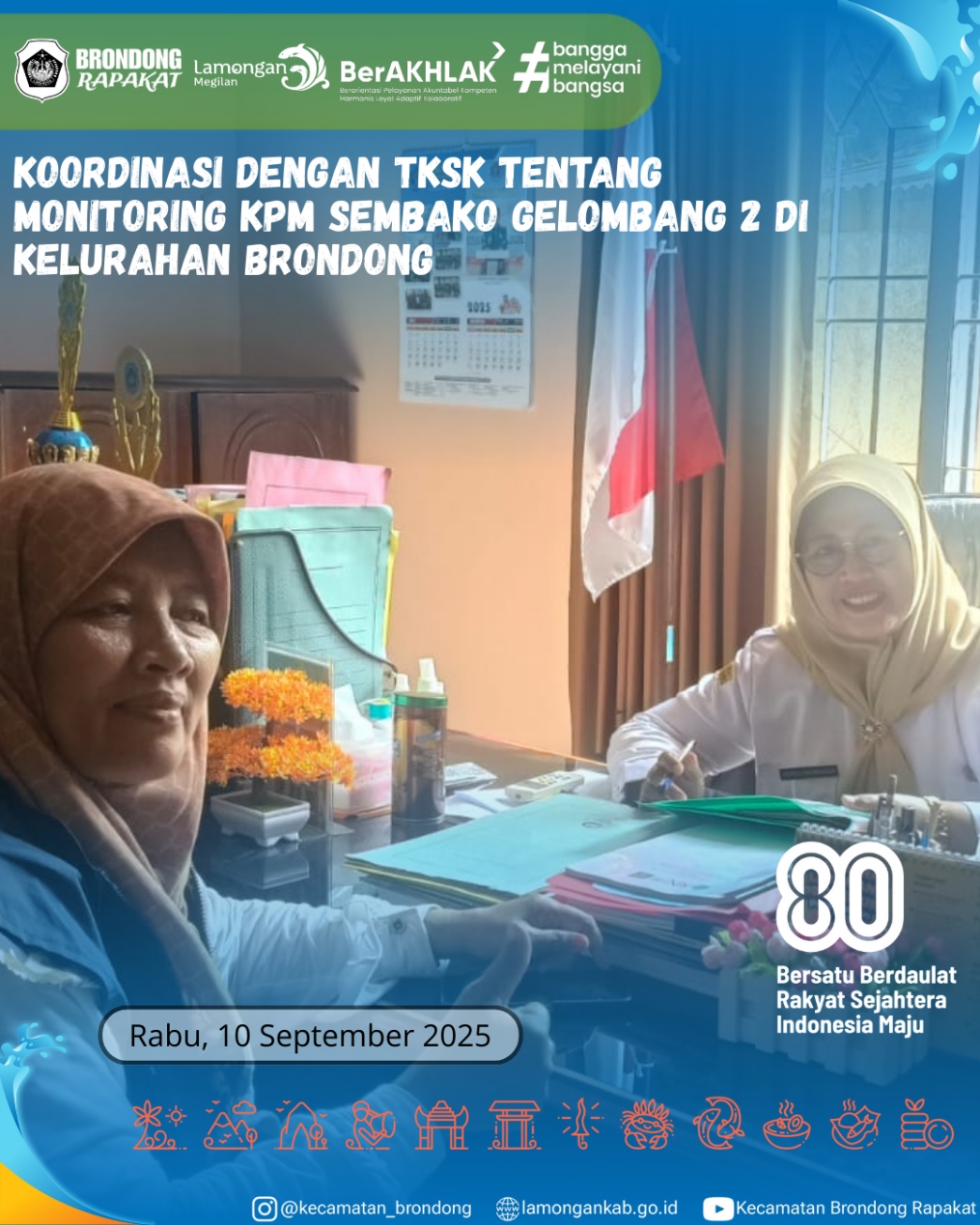 KOORDINASI DENGAN TKSK TENTANG MONITORING KPM SEMBAKO GELOMBANG 2 DI ...