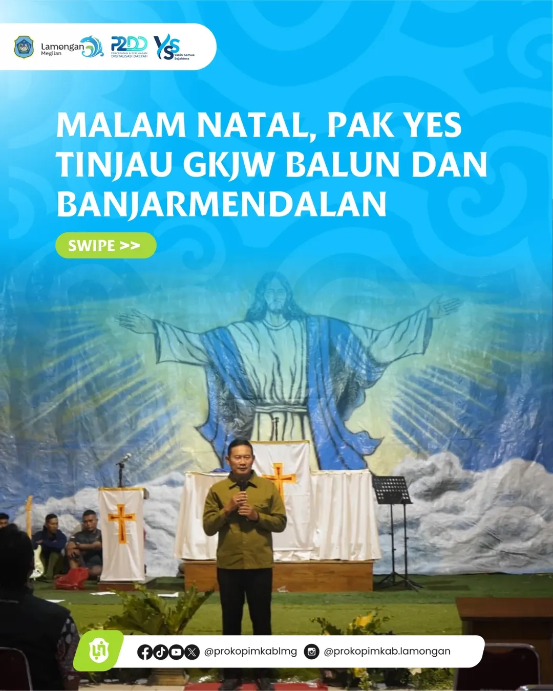 Malam Natal, Pak Yes Tinjau GKJW Balun dan Banjarmendalan | Kecamatan ...